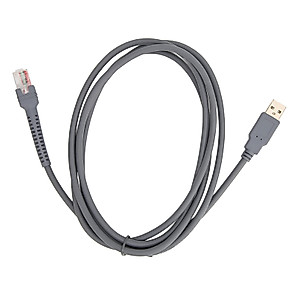 LS2208 Barcode Scanner Cable, USB Scan Cable for LS2208AP LS1203 LS4208 DS6707 DS6708, Plug and Play, Barcode Scanner Data Cable with 2 Meter Cable Length