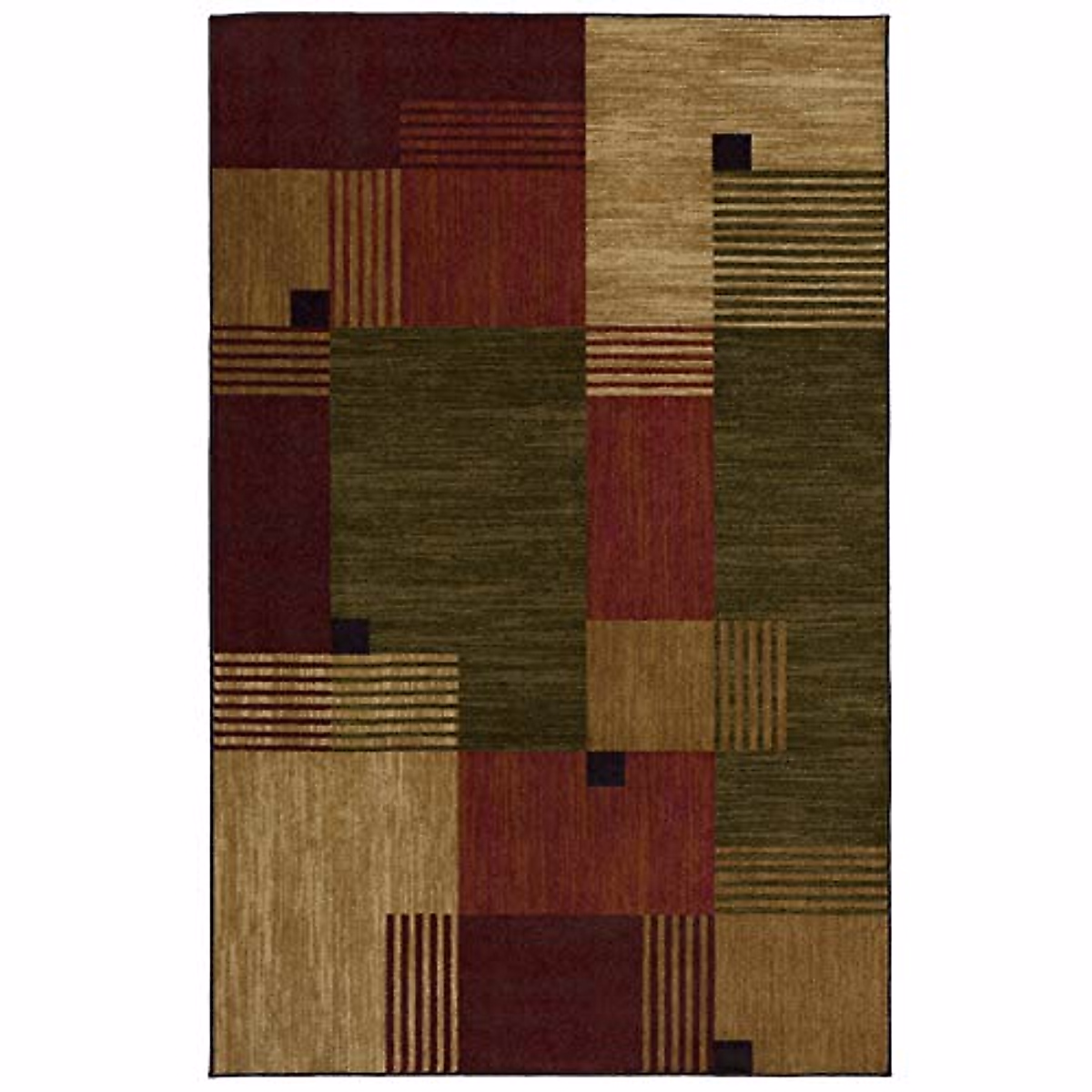 Mohawk Home Alliance Modern Geometric 5' x 8' Area Rug - Red - Perfect for Living Room, Dining Room, Office