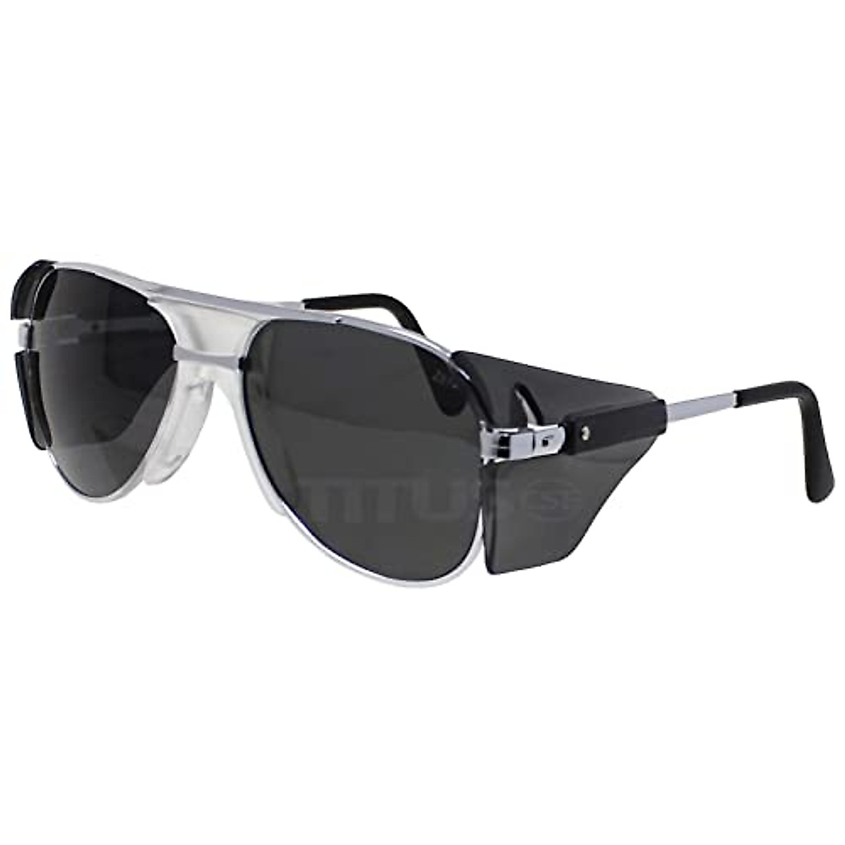 TITUS G77 Premium Metal Frame Aviator Z87+, Z87.1 Safety Glasses Side Shield Motorcycle Shooting DOT ANSI CE Approved Eyewear