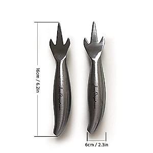 Corn on the Cob Skewers - Set of 2 - Stainless Steel Corn on the Cob Holders Set, Sweetcorn Holders with a Secure Triple-Pronged Corn Holder & Study Ergonomic Handle - by Jean Patrique