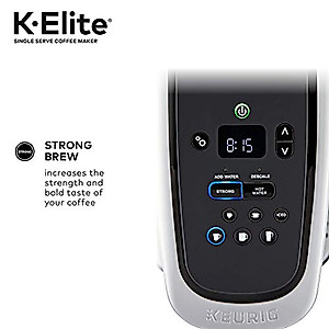 Keurig K-Elite Single Serve K-Cup Pod Coffee Maker, Brushed Gold