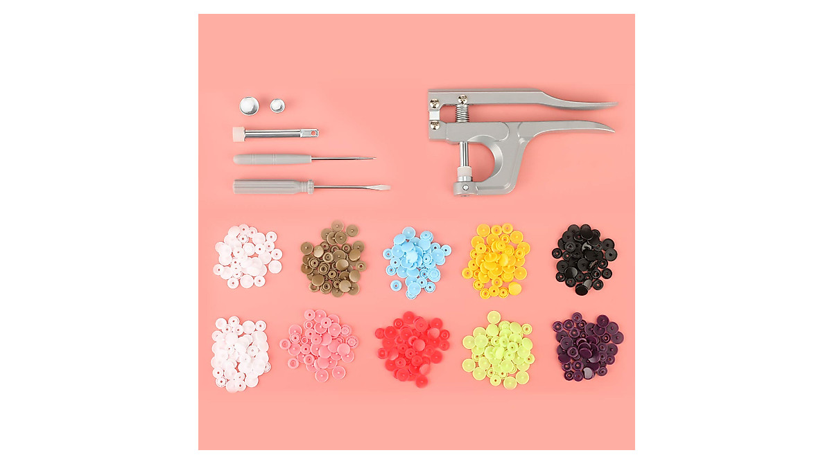 Craftown Plastic Snaps & Pliers Starter Kit - Easy DIY Fasteners