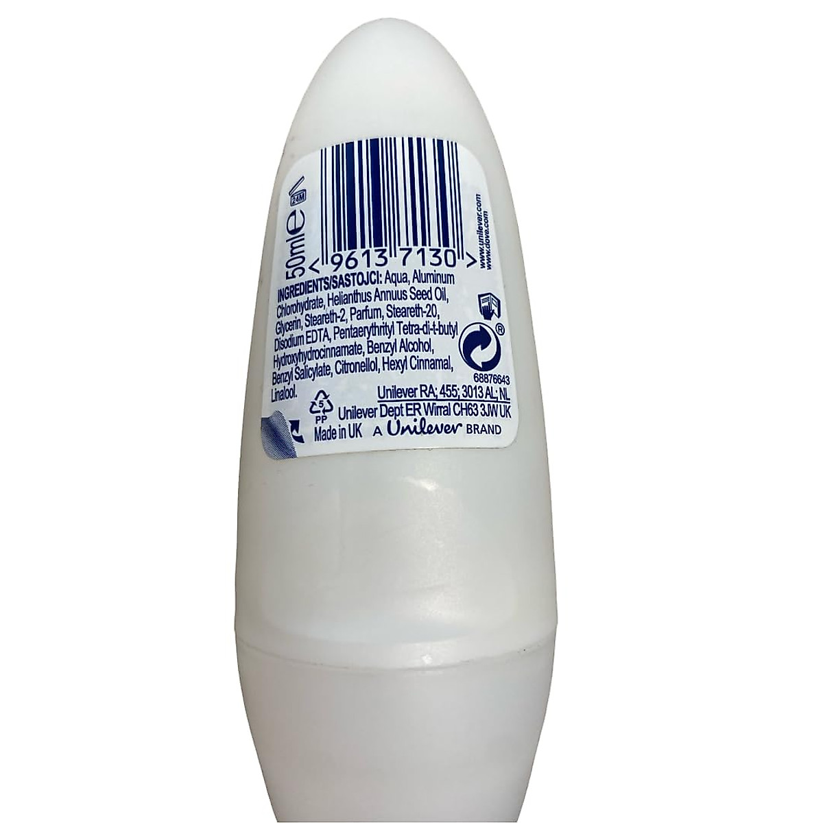 DOVE Desodorante Roll-on para mujer "Go Fresh - Pear & Aloe Vera" - Pack de 3 unidades (3 x 50 ml)