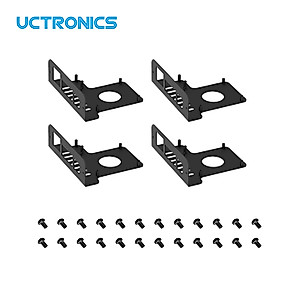 UCTRONICS Mounting Plates for Raspberry Pi 4 B Models, Compatible with 19 inch 3U Rack Mount, 4-Pack