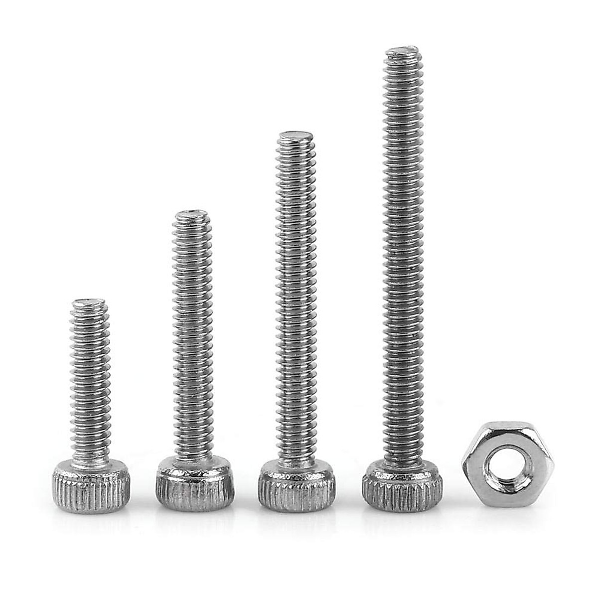 480PCS M2 M3 M4 Screws and Nuts Assortment Kit,Stainless Steel Hex Socket Head Bolt Nuts Assortment Kit,Resistant to and,for Home,Office Appliance,Machinery,Furniture