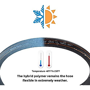 Giraffe Tools Leader Hose 10 ft, 5/8" Rubber Water Hose with Custom Length, Heavy Duty, No Kink, Flexible Garden Hose with Female to Female Fittings for Garden & Yard