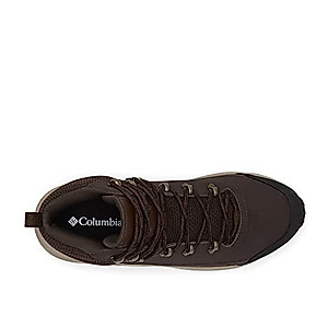 Columbia Men's Trailstorm Peak Mid Hiking Shoe, Cordovan/Black, 9