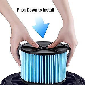 VF3500 Replacement Filter for Ridgid Shop Vacuum 3-4.5 Gallon Wet Dry Vacuums, Housmile 3-Layer Filter for Ridgid Shop Vac Filters Compatible with Ridgid WD4050, WD3050, WD4080, WD4522, 4000RV, 4500RV