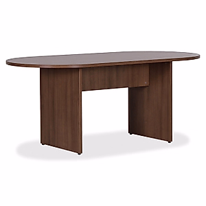Lorell Essentials Conference Table, Walnut Laminate
