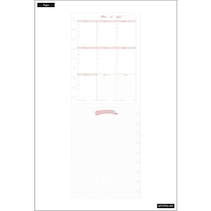 Minimalist Classic Filler Paper - Weekly Schedule