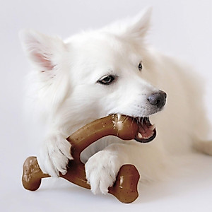 Benebone Indestructible Wishbone Dog Chew Toy for Aggressive Chewers, Long Lasting Tough Boredom Breaker for Dogs, Real Peanut Flavour, For Medium Dogs, Made in the USA.