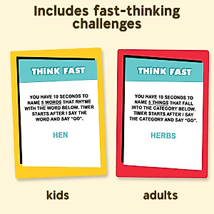 Who Knows More? Kids or Adults, The Ultimate Trivia Game for Kids, Teens and Adults - A Fun Family Party Game