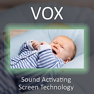 Axvue Video Baby Monitor, Comfortable Slim Design Handheld Enclosure, 4.3" Screen Monitor & 2 Camera, Range up to 1000ft, 12 Hour Battery Life, 2-Way Talk, Night Vision, Temperature Monitor, No WiFi.