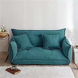 JYDQM 5 Position Adjustable Lazy Sofa Furniture Living Room Reclining Folding Sofa Couch Floor Sofa Bed