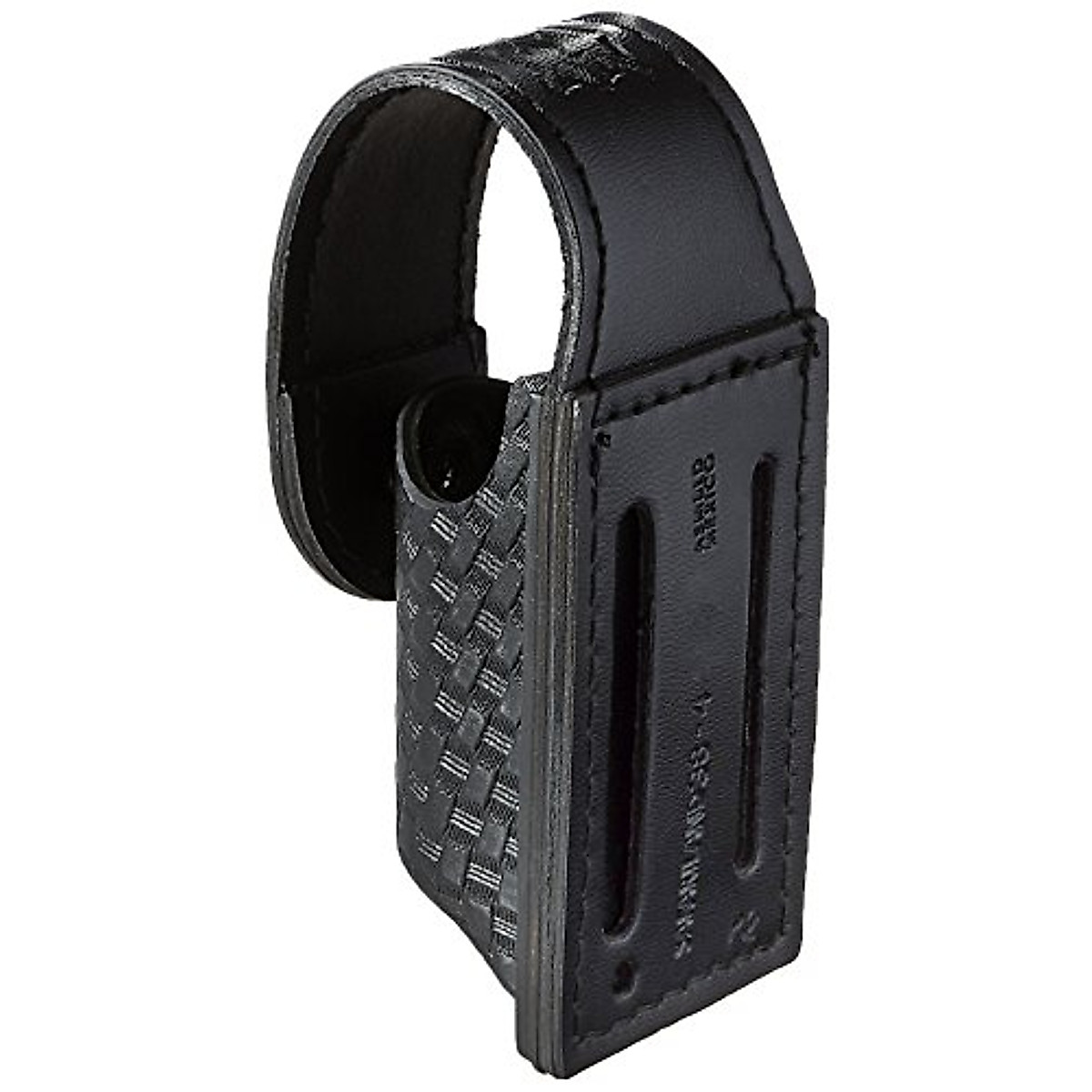 Safariland Duty Gear Bianchi 38-4-48HS: Mace Holdertop Flap, STX Basket Weave, Black