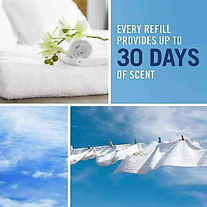 Febreze Linen & Sky Air Purifier Scent Refill Cartridge, 2-Pack, White, 2 Count
