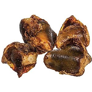 Pawstruck Natural Knee Cap Dog Bones Pet Food, 10-Pack Dog Treats for Aggressive Chewers, Low Fat and High Protein Dental Chews, Beef Flavor, Long Lasting and Calming Rawhide Alternatives, 1.34 Kg