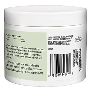 Aura Cacia Natural Cocoa Butter, 4 Ounce (113 g)