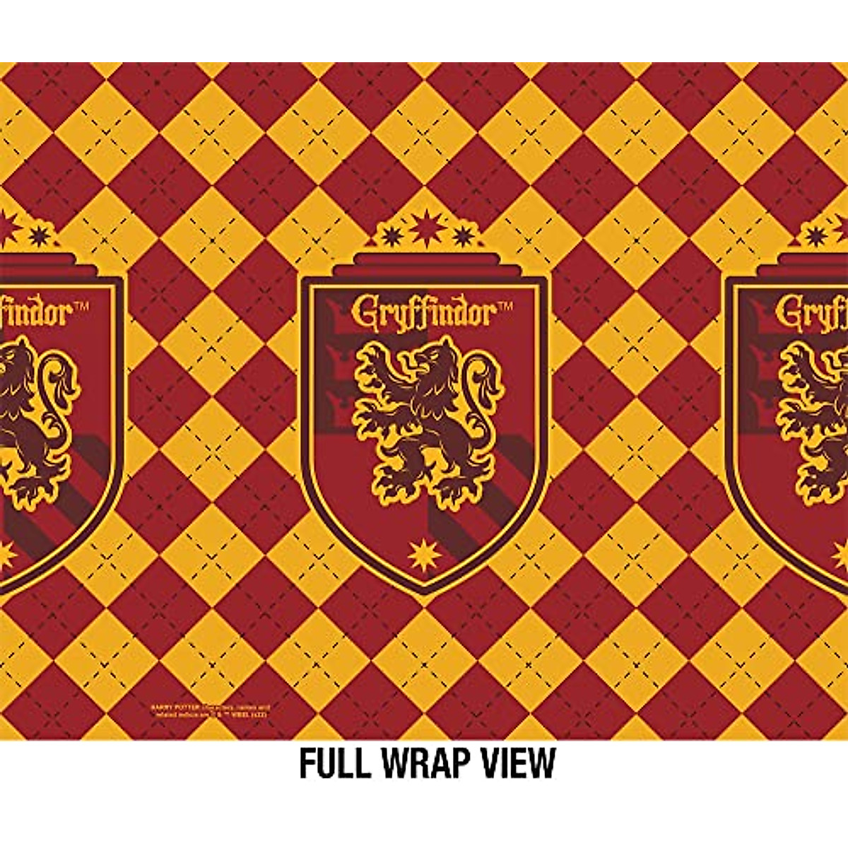 Harry Potter OFFICIAL Griffindor Plaid Sigil 24 oz Insulated Canteen Water Bottle, Leak Resistant, Vacuum Insulated Stainless Steel with Loop Cap, White