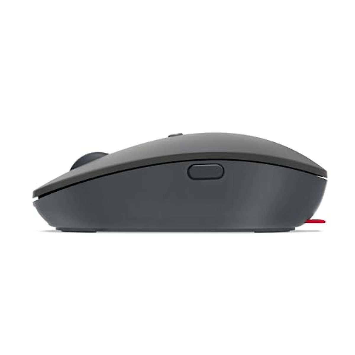 Lenovo Go Multi-Device Wireless Mouse, 2.4GHz Nano USB-C Receiver, Bluetooth, Adjustable DPI, USB-C Rechargeable Battery, Qi Wireless Charging, Ambidextrous, GY51C21211, Grey