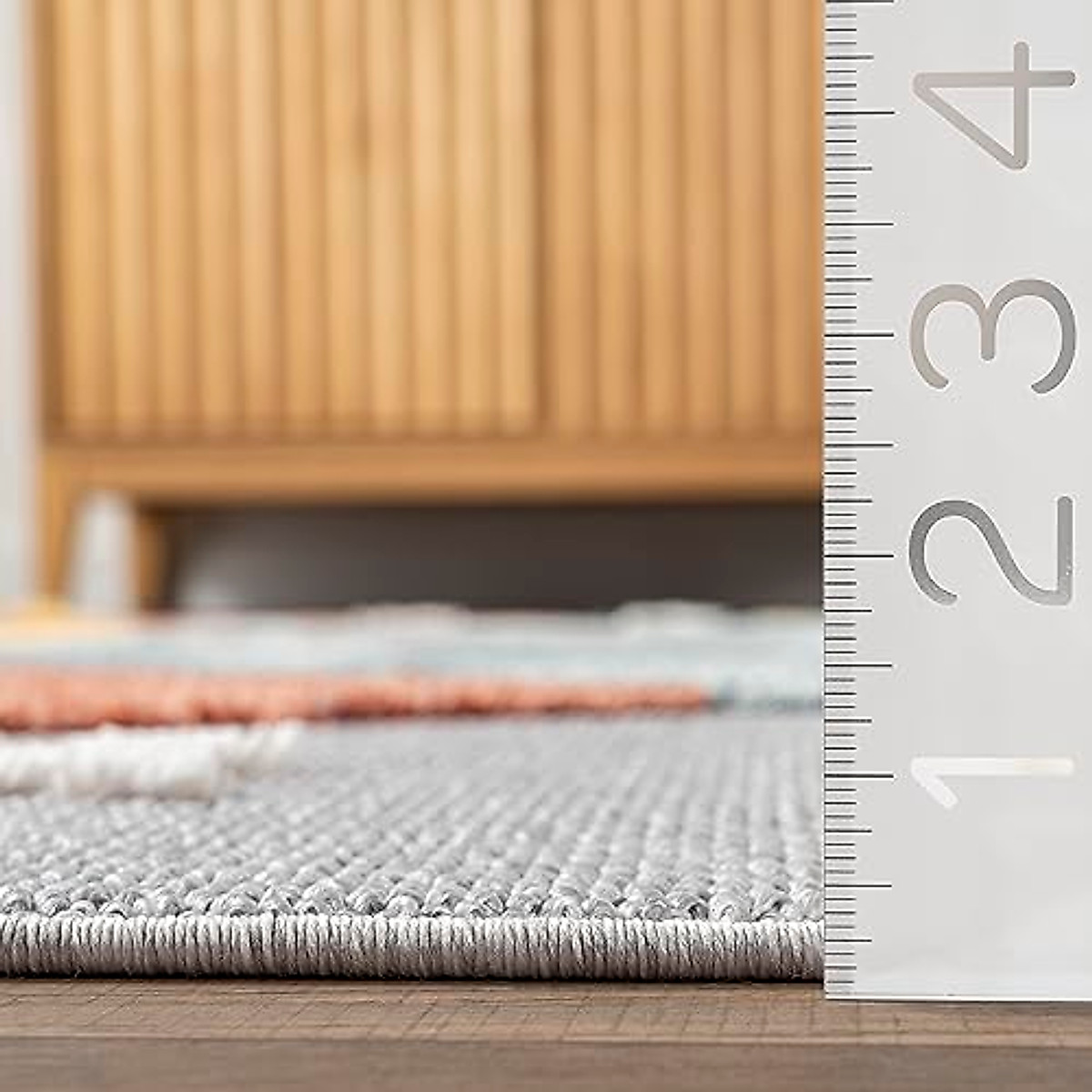 nuLOOM Journee Rocket Ship High-Low Kids Tasseled Area Rug, 4x6, Multi