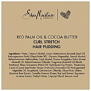 Sheamoisture Curl Stretch Pudding for Curls Red Palm Oil and Cocoa Butter with Shea Butter 11.5 oz