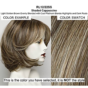 Bundle - 3 items: Simmer Elite Wig by Raquel Welch, Christy's Wigs Q & A Booklet & Wide Tooth Comb - Color: RL12/22SS