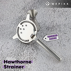 Wepikk Cocktail Shaker Boston Shaker Set Mixology Travel Bartender Kit Portable Bar Tools Carry Bag Stainless Steel 20oz & 24oz Tins Jigger Muddler Strainer Mixing Spoon Martini Margarita Mojito