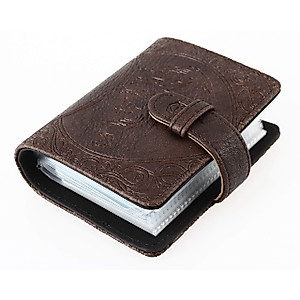 Forged Dice Co. Spellbook of Incantations (Dragon Edition) Spellbook Card Holder & Deck of Dry Erase Cards with Velvet Storage Bag - Storage for D&D Spell Book Monster Magic Item Cards