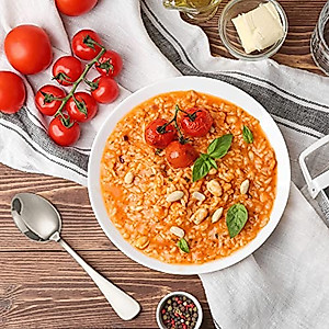 Bacom Stainless Steel Teaspoons Set, 8-Piece Dessert Spoons Silverware Set, 6.7" Silver Spoons with Mirror Polished & Dishwasher Safe