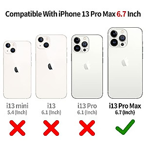 HianDier Wallet Case Compatible with iPhone 13 Pro MAX Case 5G 6.7-inch Slim Protective with Credit Card Slot Holder Flip Folio Soft PU Leather Magnetic Closure Cover, White