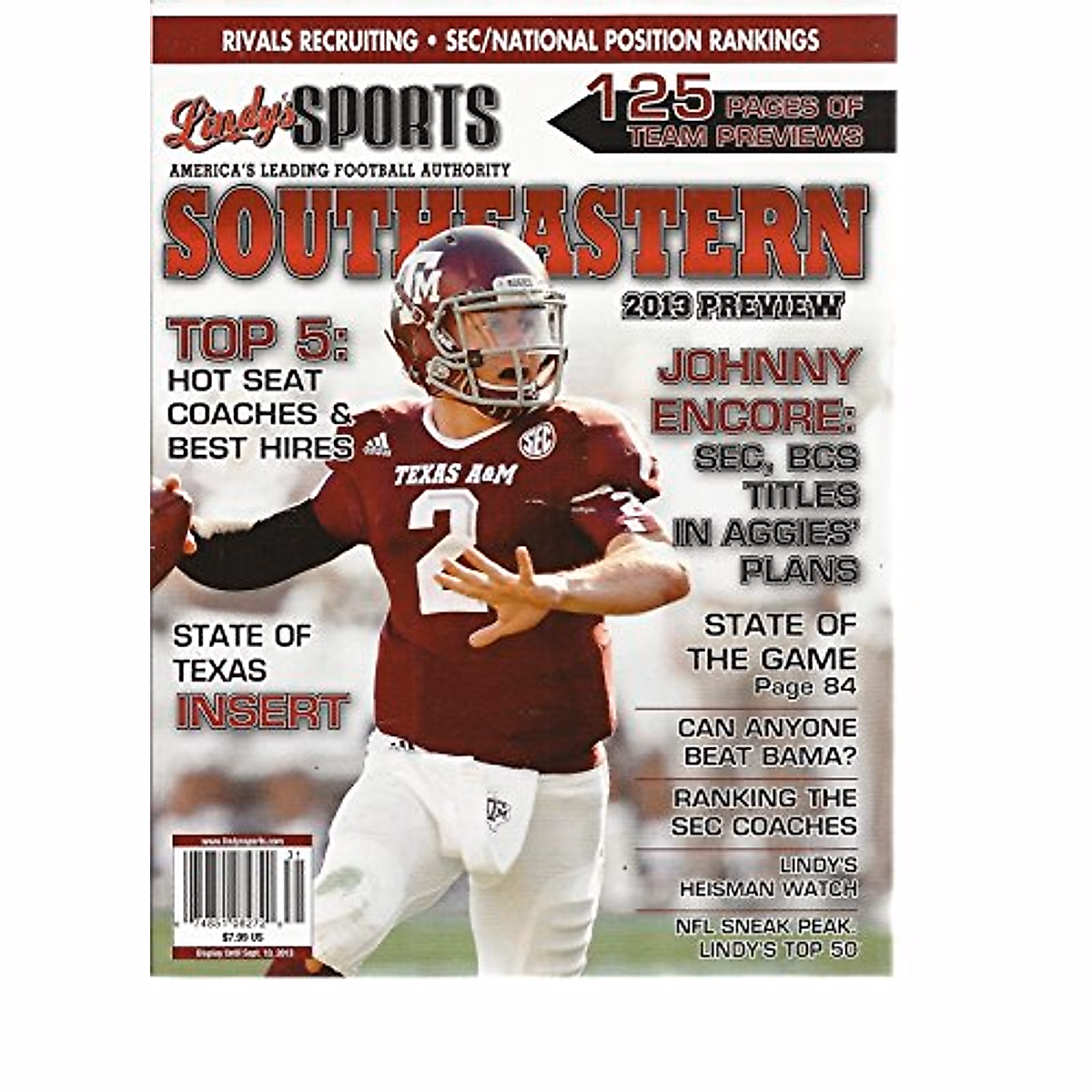 LINDY'S SPORTS SOUTHEASTERN 2013 PREVIEW, (AMERICA'S LEADING FOOTBALL AUTHORITY