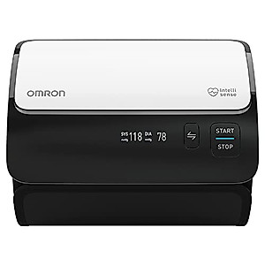 OMRON Evolv Bluetooth Wireless Upper Arm Blood Pressure Monitor with Portable, One-piece Design – Works with Alexa