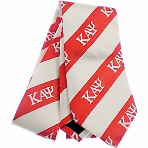 Kappa Alpha Psi (KAP Fraternity Red & White Silk Men's Neck Tie