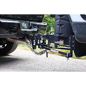 Weigh Safe TrueTow Weight Distribution WSWD8-2 with 4 Point Sway Control & Weight Gauge, 8" Drop 2" Shank 15,000 LBS Max GTW 1,500 LBS Max Tongue Weight - Includes 2-5/16" Tow Ball & 1 Pc Lock Set