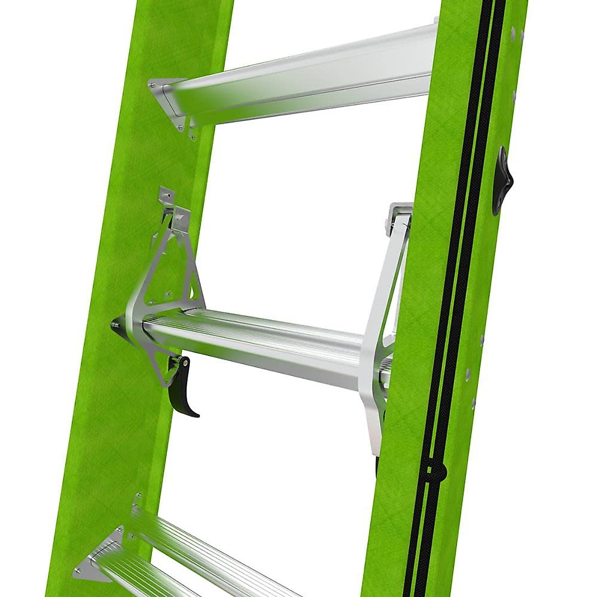 Little Giant Safety Hyperlite 20 Ft. - Iaa Fiberglass Extension Ladder W/ Ch, V-Rung And Claw