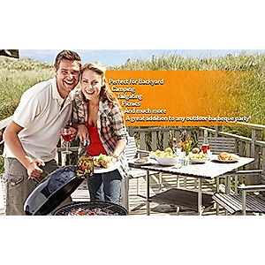 Corona BBQ Charcoal Grill Accessories - Grilling Basket with Locking Grill Handle For Veggetables, Chicken, Meats And Fish for Outdoor/ Indoor BBQ Set Tools