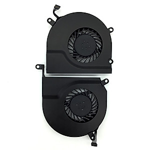 Left and Right Side CPU Cooling Fan Assembly for Apple MacBook Pro 15" A1286 (2008, 2009, 2010, 2011, 2012)