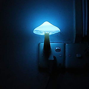 AUSAYE Sensor LED Night Light Plug in Lamp Mushroom Night Light 7-Color Changing Magic Mini Pretty Mushroom-Shaped Night Lights for Adults Kids NightLight