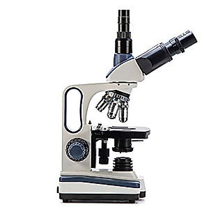 Swift SW350T 40X-2500X Magnification, Siedentopf Head, Research-Grade Trinocular Compound Lab Microscope with Wide-Field 10X and 25X Eyepieces, Mechanical Stage, Abbe Condenser, Camera-Compatible
