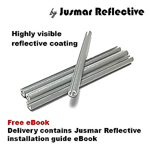 Jusmar Bike Spoke Reflector Pack of 36 - Bike Reflectors for Mountain and Road Bikes - Kids Bike Reflector - Waterproof Bicycle Spoke Reflectors. Fits to Spokes 14 and 15 Gauge (1.8-2.0mm)