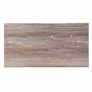 YLEOOB 45 inch Artificial Marble Table, Home Computer Table, Small Desk, Office Desk, Suitable for Living Room and Bedroom