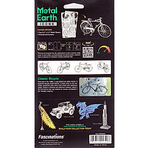 Fascinations Metal Earth Premium Series Classic Bicycle 3D Metal Model Kit