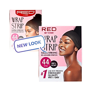 Red by Kiss Wrap Strip, Ultra Strong 2X Longer Stretch, Lab-Test Proven Strongest Quality for Wet/Dry