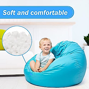 COYMOS Bean Bag Filler 10lbs Pillow Stuffing for Couch Pillows, Soft Shredded Memory Foam Polyfill Stuffing for Stuffed Animals, Bag Chair, Dog Bed, White