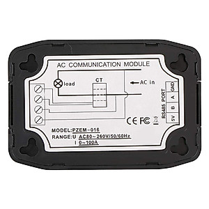 AC Current Voltage Power Energy Frequency Power Factor Communication Module Meter 100A Ammeter Voltmeter Multimeter Voltage Current Power Factor Frequency Energy Tester Meter PZEM-016 PEACEFAIR
