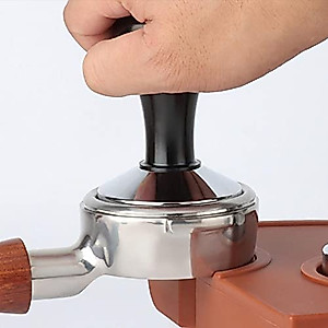 Hand Tamper, Calibrated Compression Mechanism Food Grade Calibrated Coffee Tamper for Cafe(58 Thread Base)