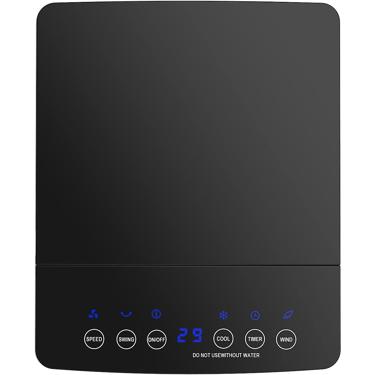 Cobuy Evaporative Air Cooler, 3-IN-1 Windowless Air Conditioner Portable, Swamp Cooler with 2 Gal Water Tank, Timer, 3 Speed, Remote, 4 Ice Packs, Cooling Fan for Room Home Office Indoor Use