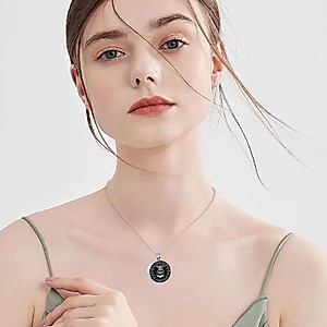 Hearbeingt Cremation Jewelry for Ashes USA Army/Air Force/Navy/Firefighter Memorial Urn Necklace for Ashes Keepsake Pendant for Women Men(Air Force)