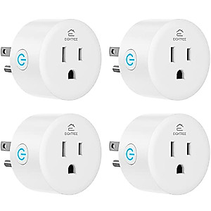 EIGHTREE Smart Plug, Smart Home WiFi Outlet Compatible with Alexa & Google Home, Alexa Smart Socket with Remote Control & Timer Function, 2.4GHz WiFi Only